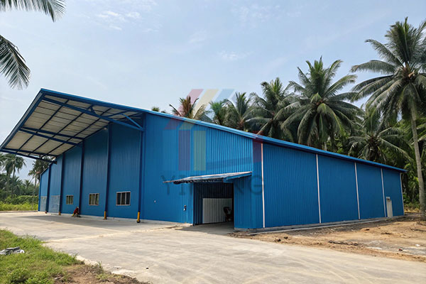 The cost of construction a 2000 square meter prefabricated metal ...