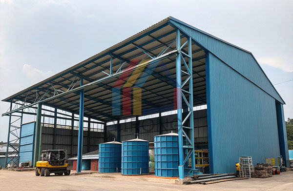 The cost of construction a 2000 square meter prefabricated metal ...