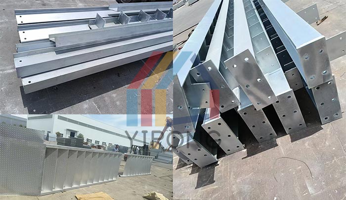 Galvanized steel structures for 2-story warehouse send to New Caledonia ...