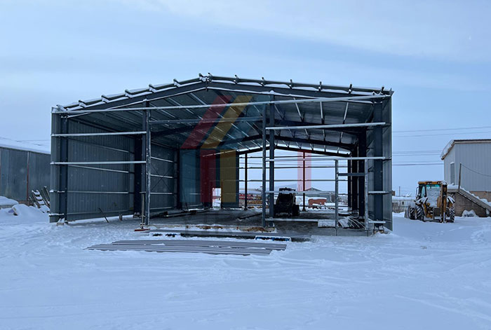 242 square meters peb warehouse in Canada | Yirong Building Steel ...